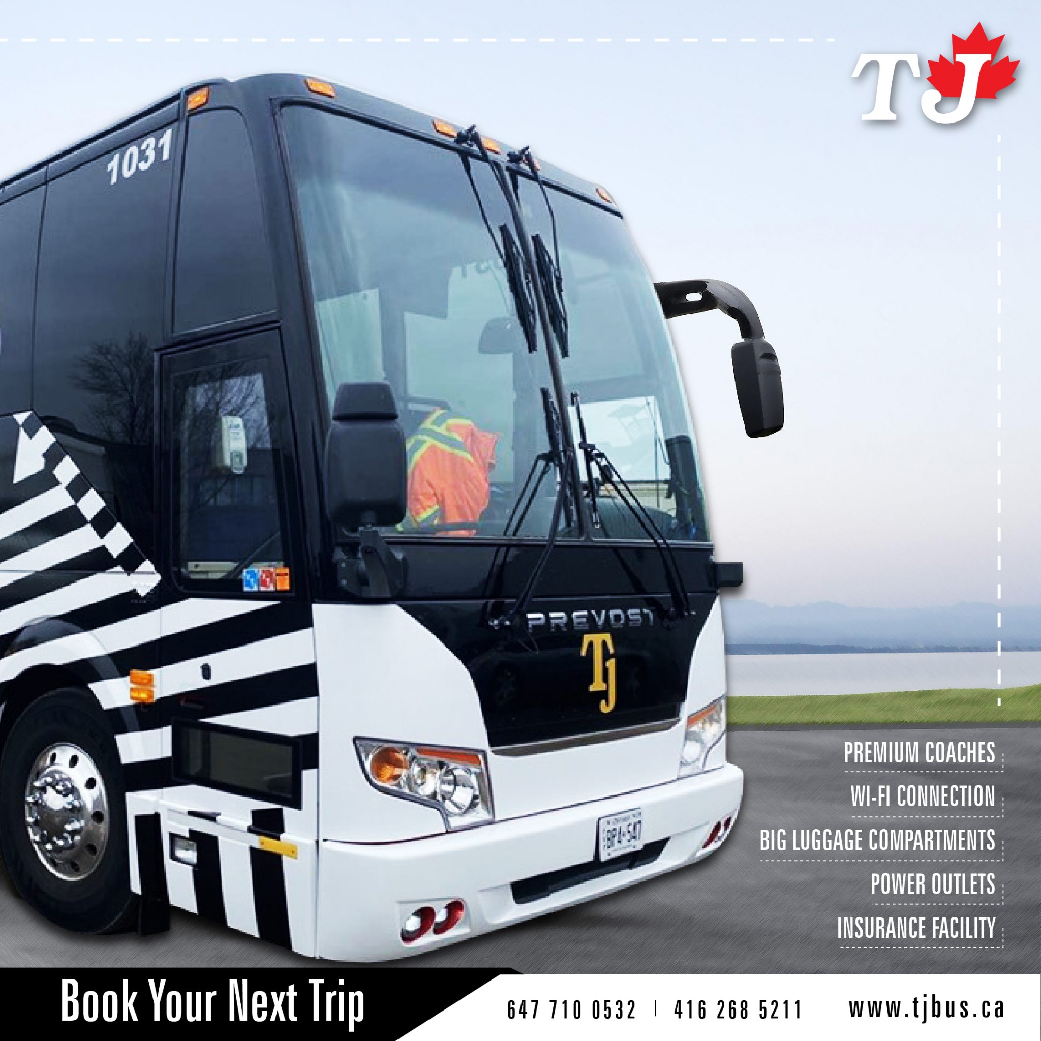 Toronto's Charter Bus Rentals, School Bus Rentals - TJ bus